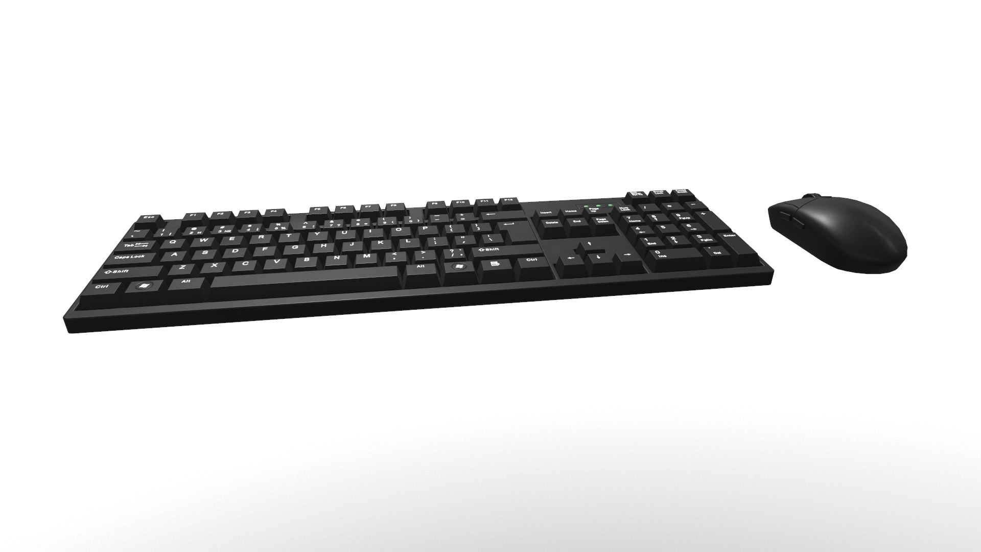 3D Low-poly Computer Mouse Keyboard - TurboSquid 1547737