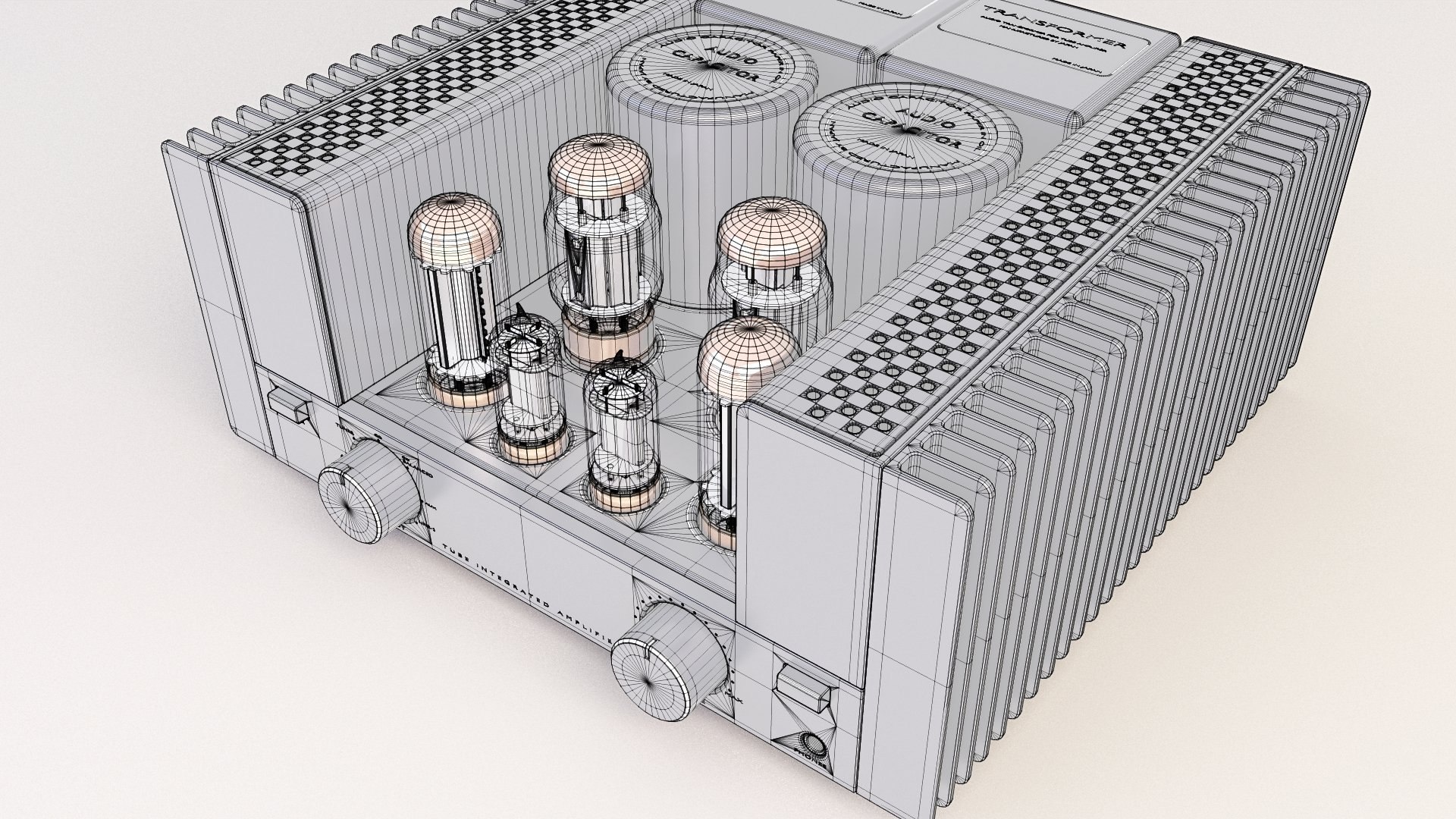 3D hi-fi amplifier tube model - TurboSquid 1523967