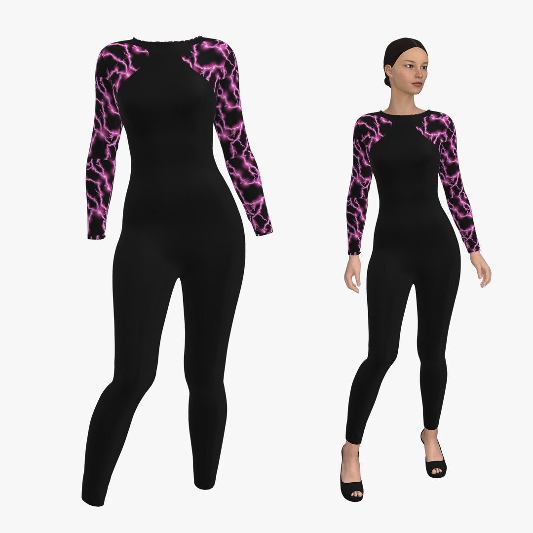 3D Model Stretch Dress Marvelous Designer Or Clo3D ZPRJ - TurboSquid ...