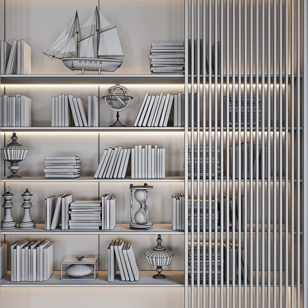 Decor Books 3D Model - TurboSquid 1597928
