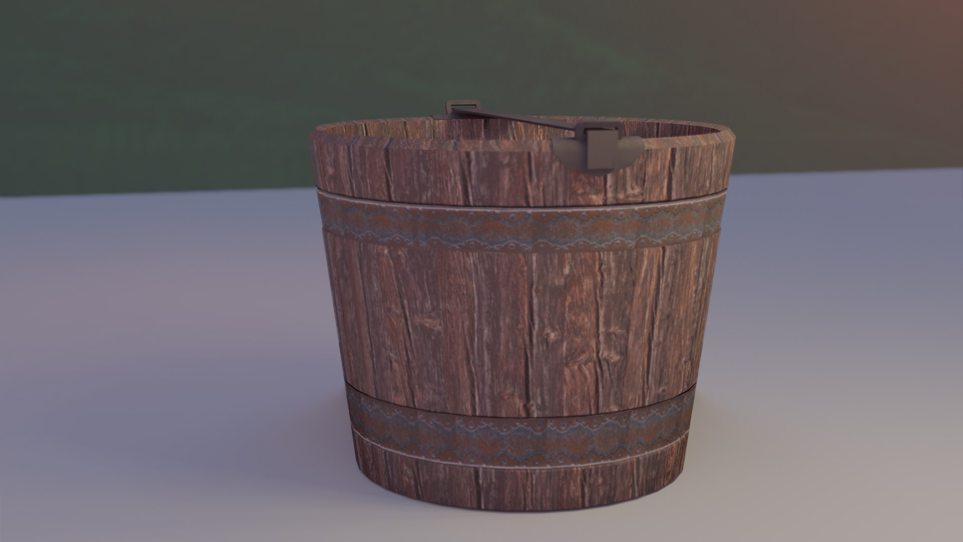 3D model rustic bucket old - TurboSquid 1678595
