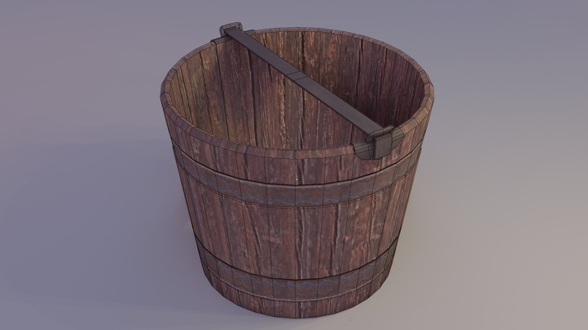 3D model rustic bucket old - TurboSquid 1678595
