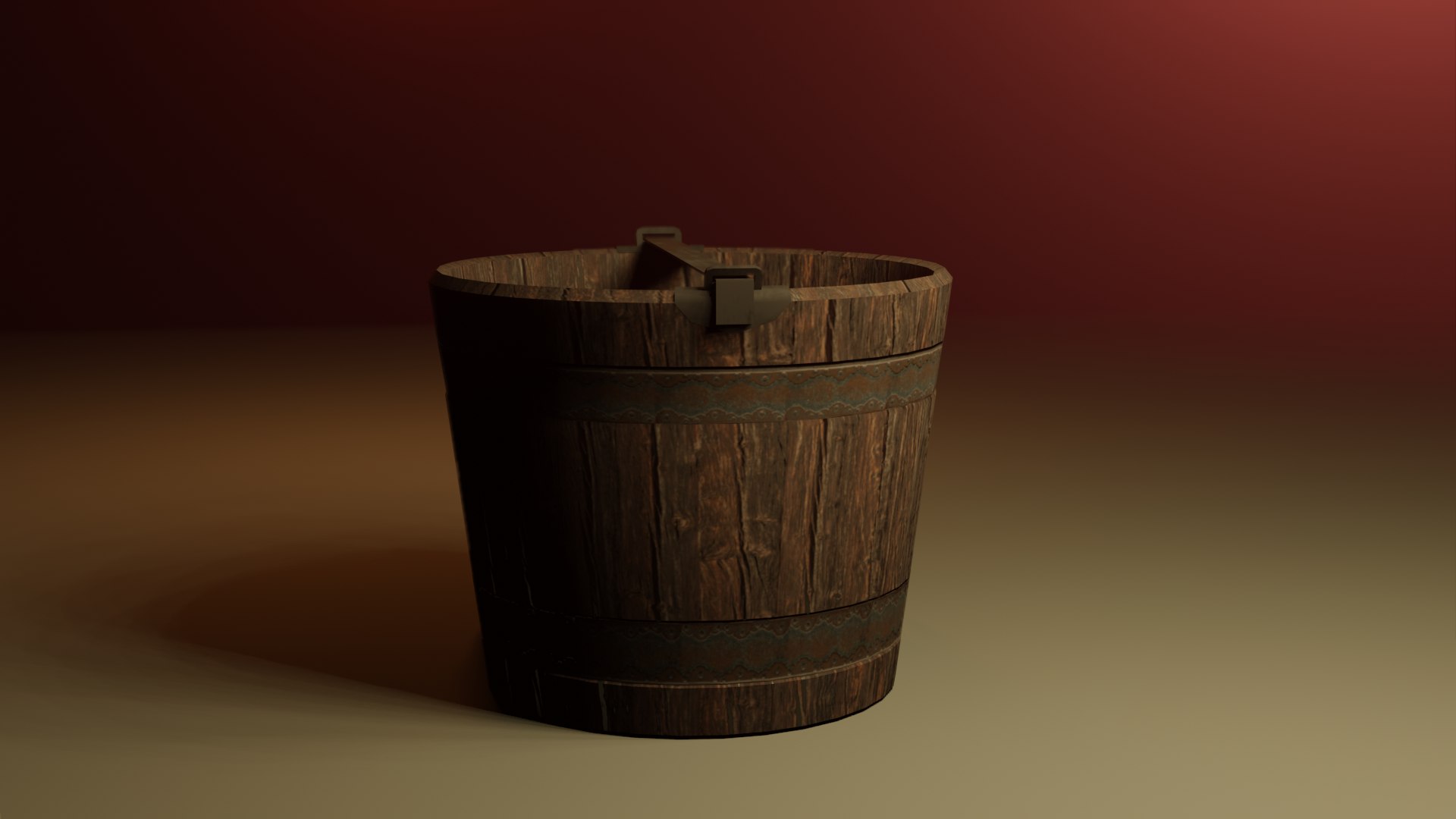 3D model rustic bucket old - TurboSquid 1678595