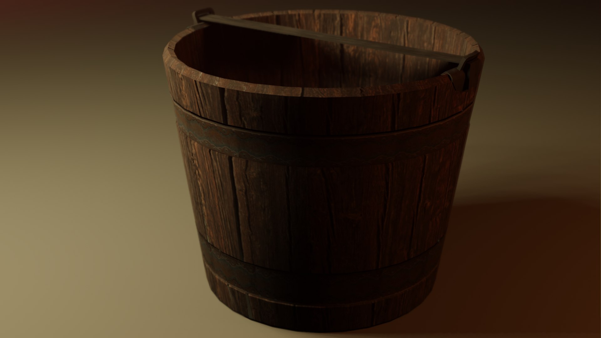 3D model rustic bucket old - TurboSquid 1678595