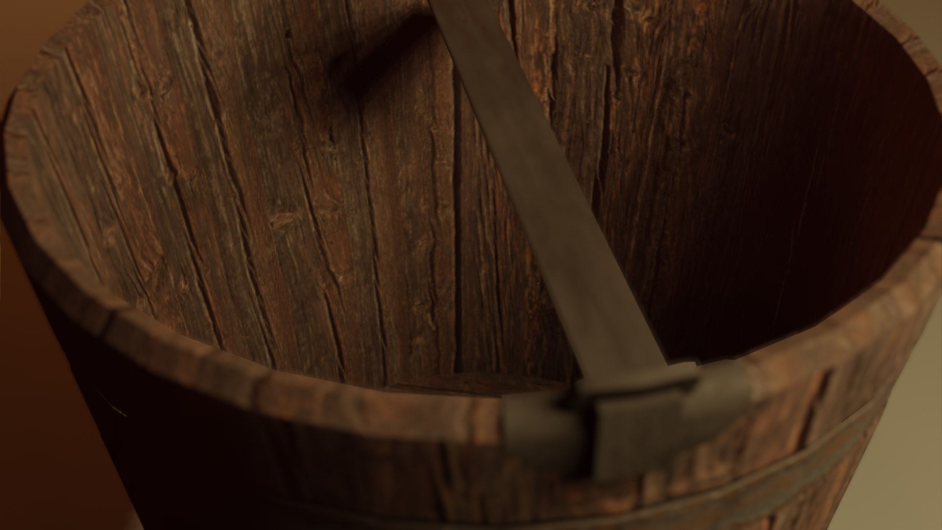 3D model rustic bucket old - TurboSquid 1678595