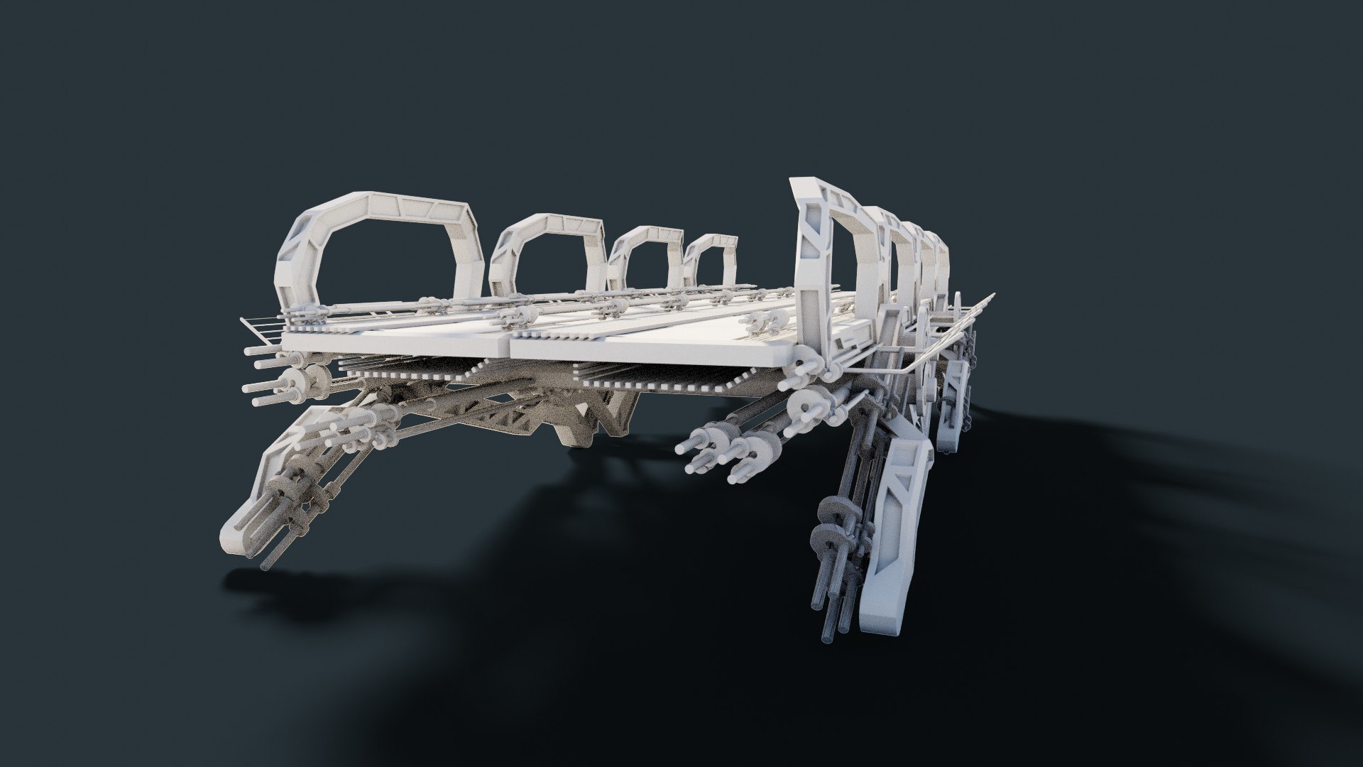 3D Futuristic scifi Modular Bridge - TurboSquid 1957072