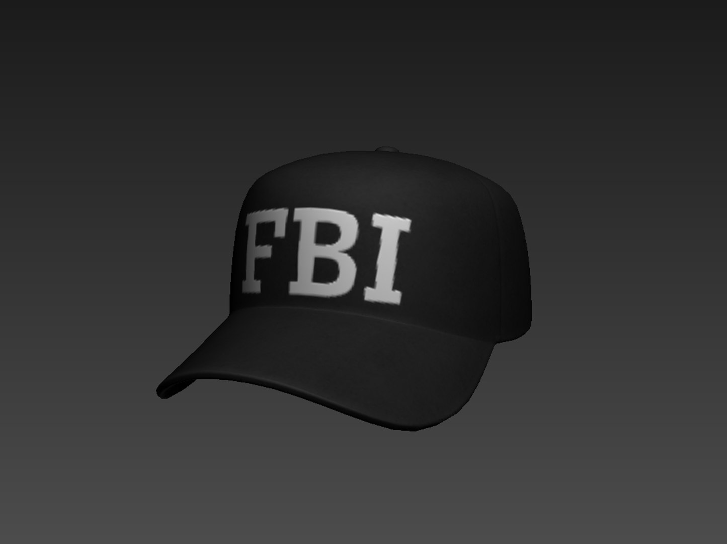 3D Fbi Cap - TurboSquid 1427803
