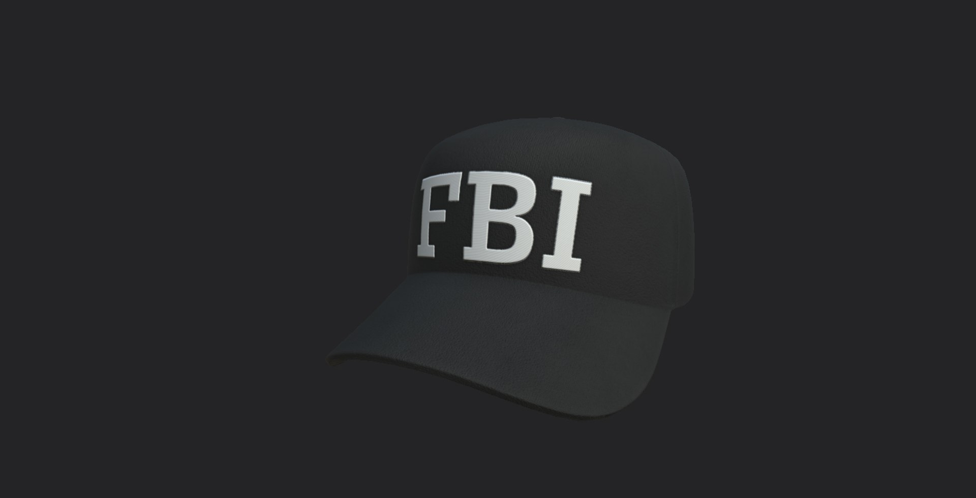 3D Fbi Cap - TurboSquid 1427803