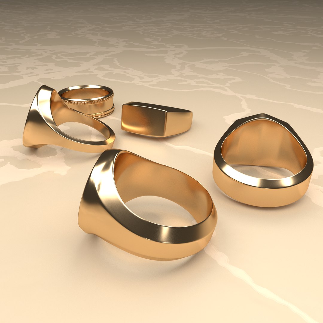 Gold Ring Model - TurboSquid 1409321