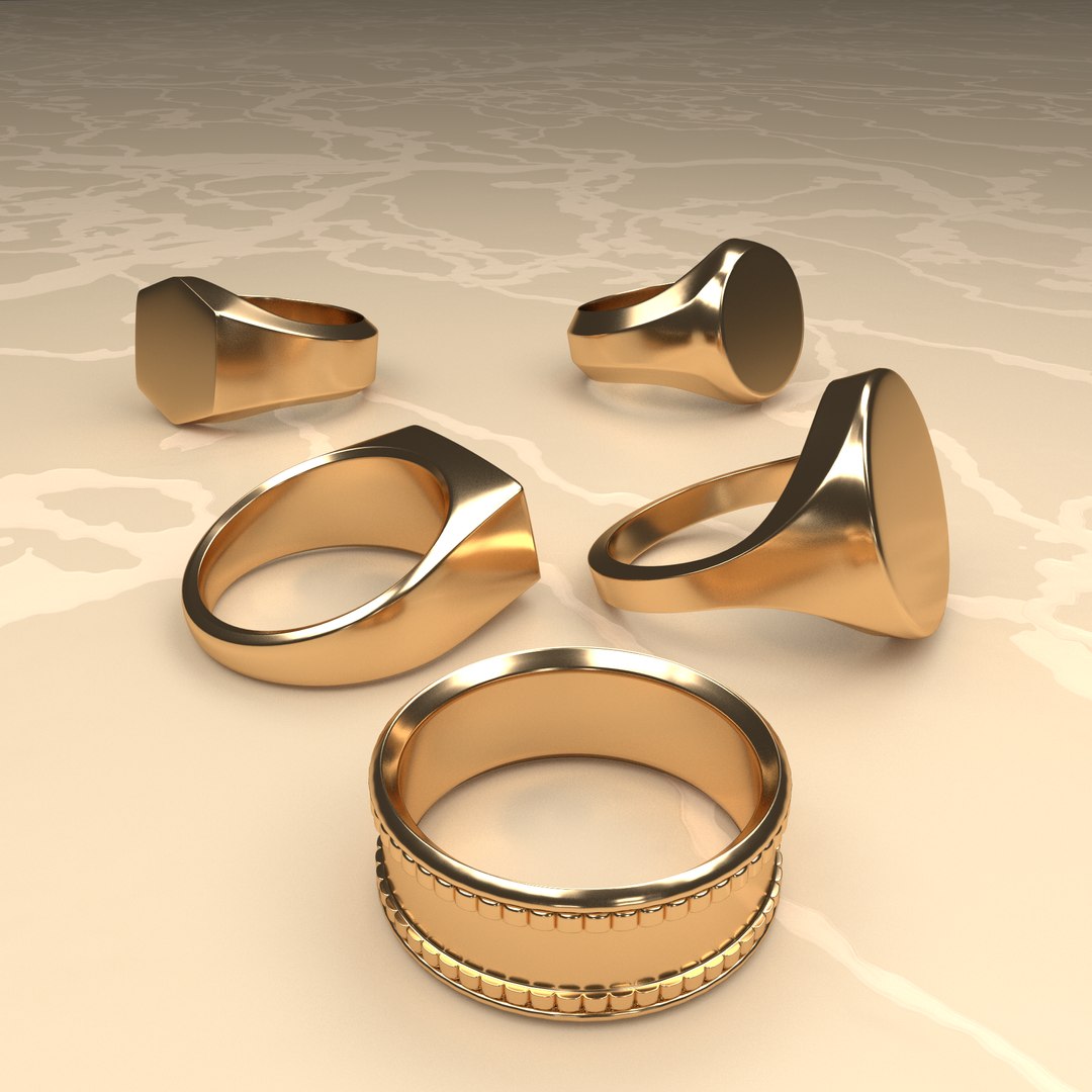 Gold Ring Model - TurboSquid 1409321