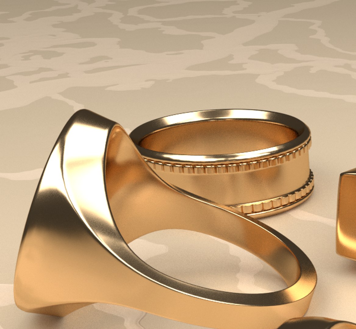 Gold Ring Model - TurboSquid 1409321