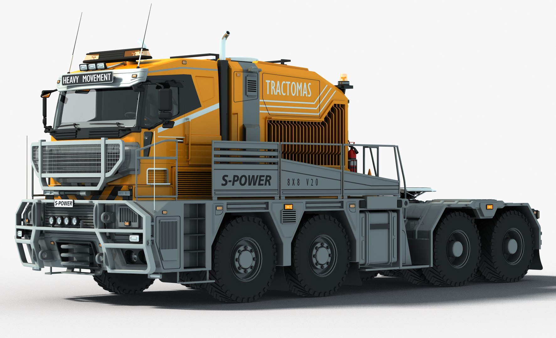 Tractomas Nicolas Exceptional Semi-Truck Model - TurboSquid 2207334