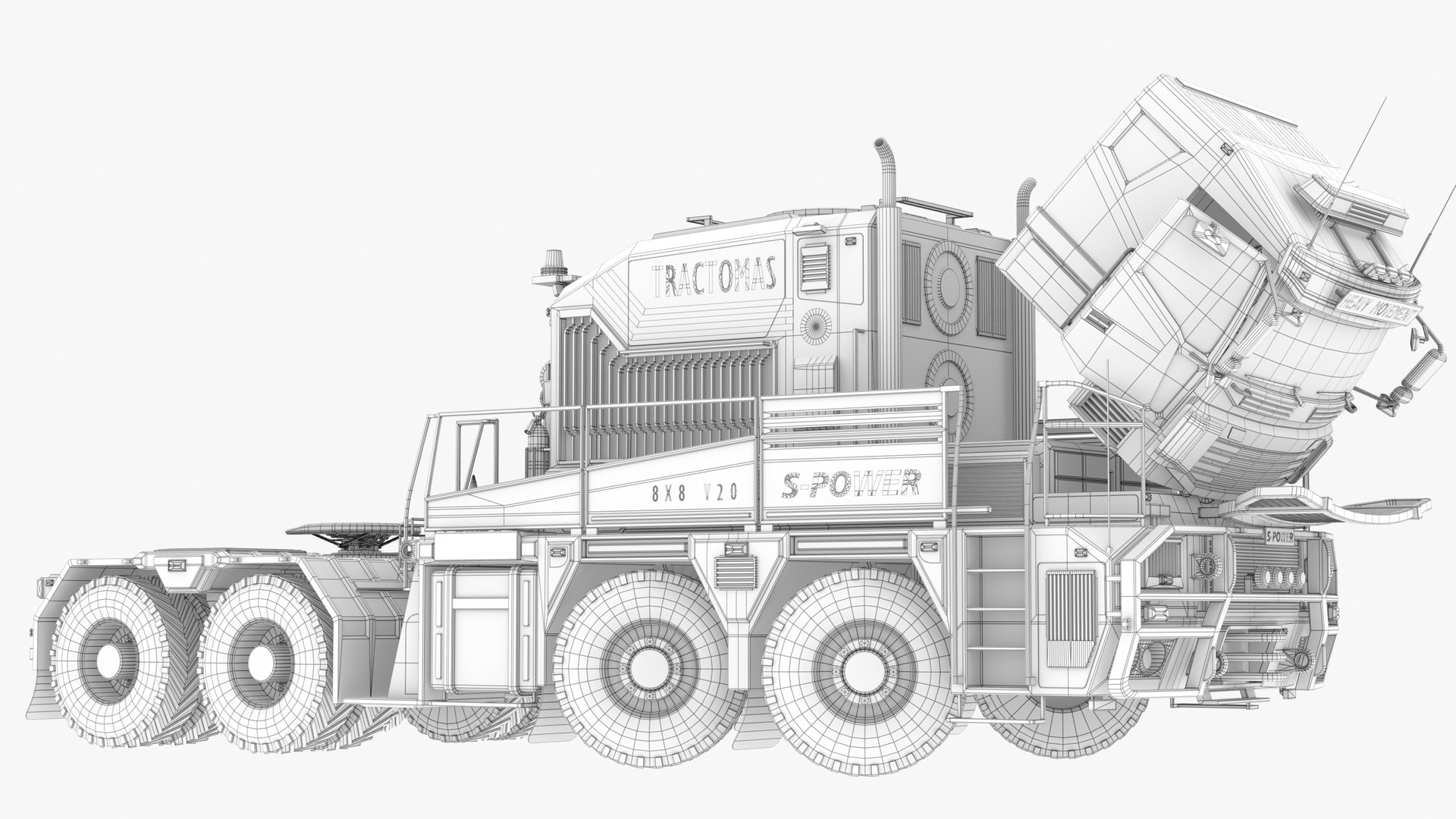 Tractomas Nicolas Exceptional Semi-Truck Model - TurboSquid 2207334