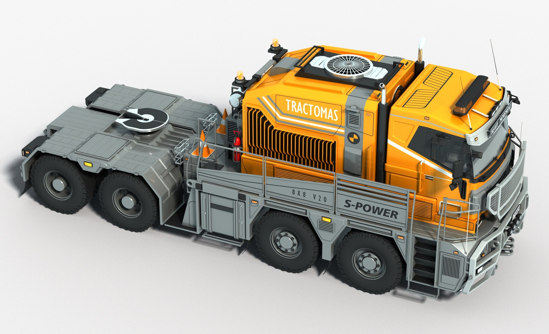 Tractomas Nicolas Exceptional Semi-Truck Model - TurboSquid 2207334