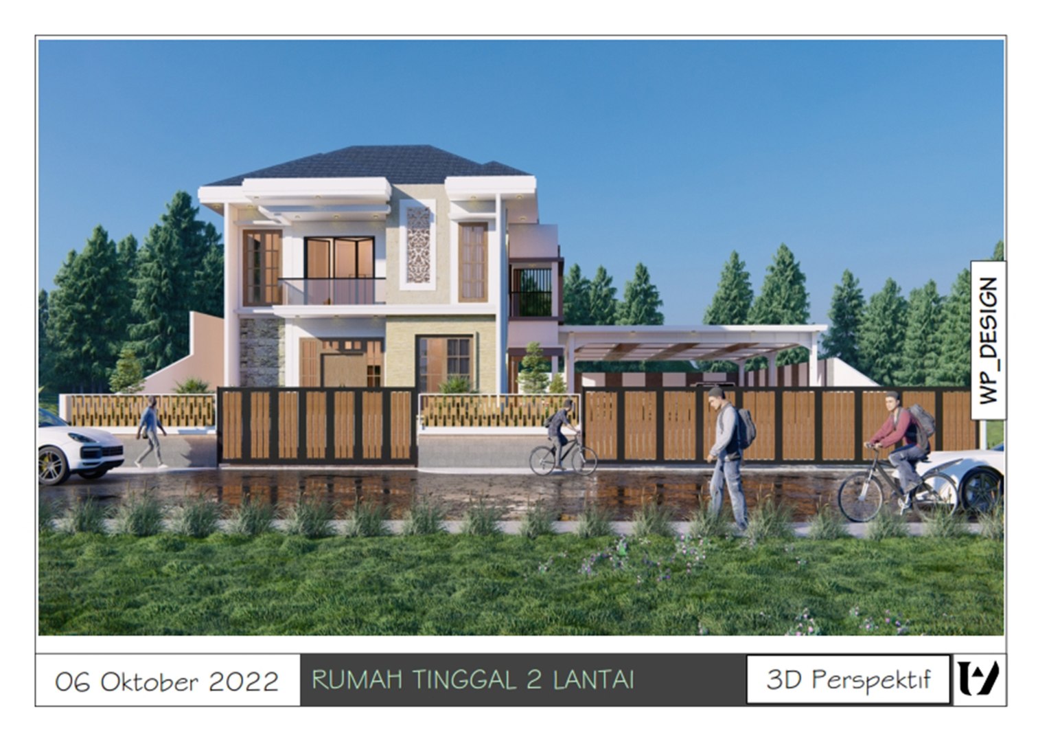 3D tropical modern minimalist house 2 model - TurboSquid 2117824
