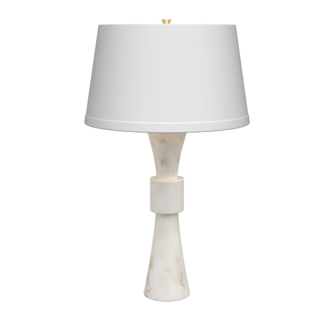 3D Banded Table Lamp Alabaster model - TurboSquid 1961466