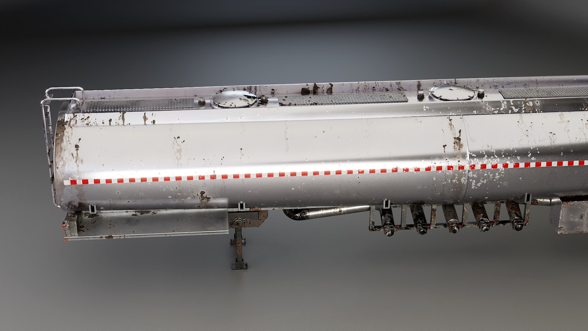 Old Tanker Semi-Truck Trailer 3D - TurboSquid 2235415