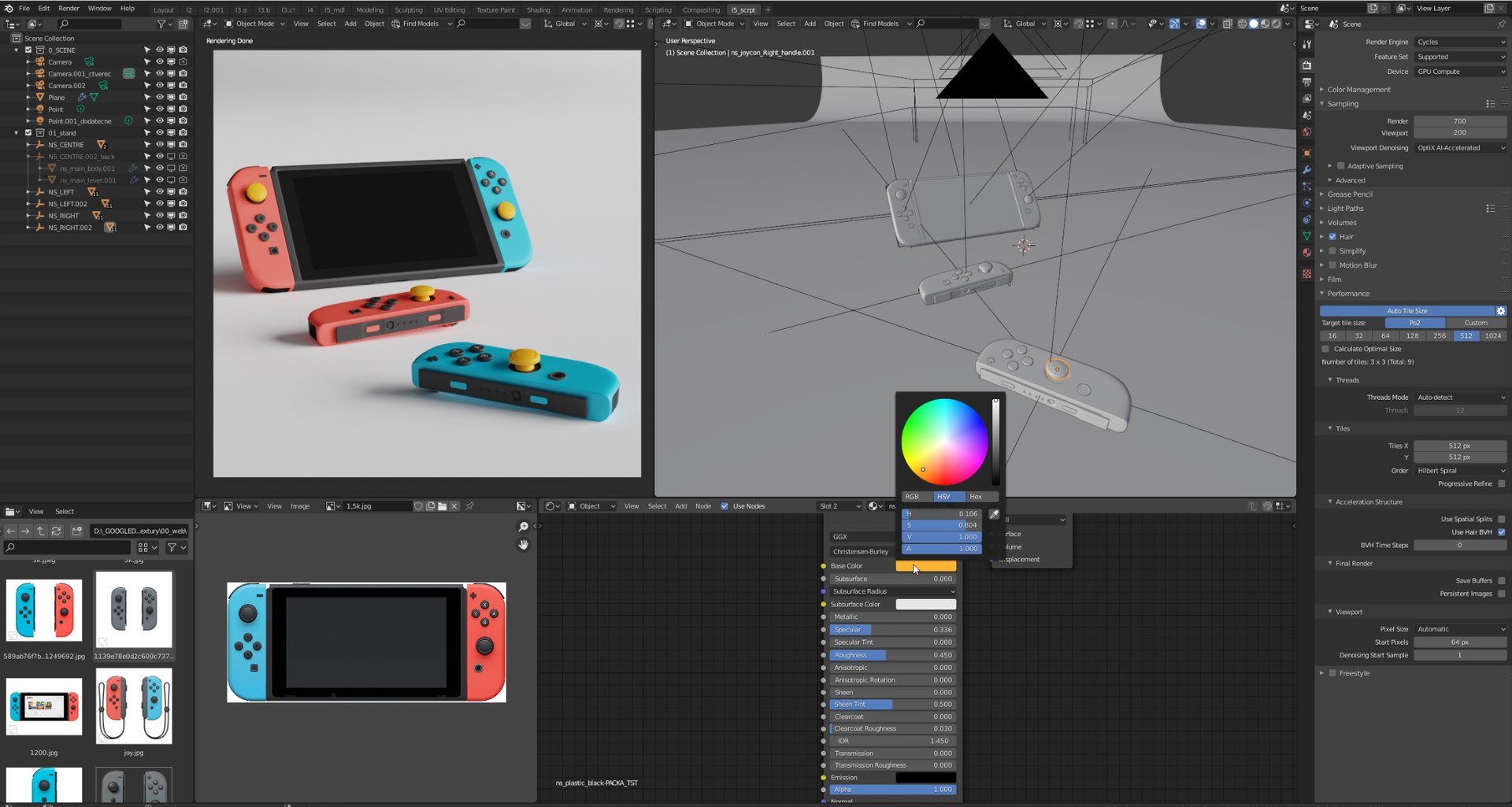 Nintendo Switch Joycons 3D Model - TurboSquid 1621595
