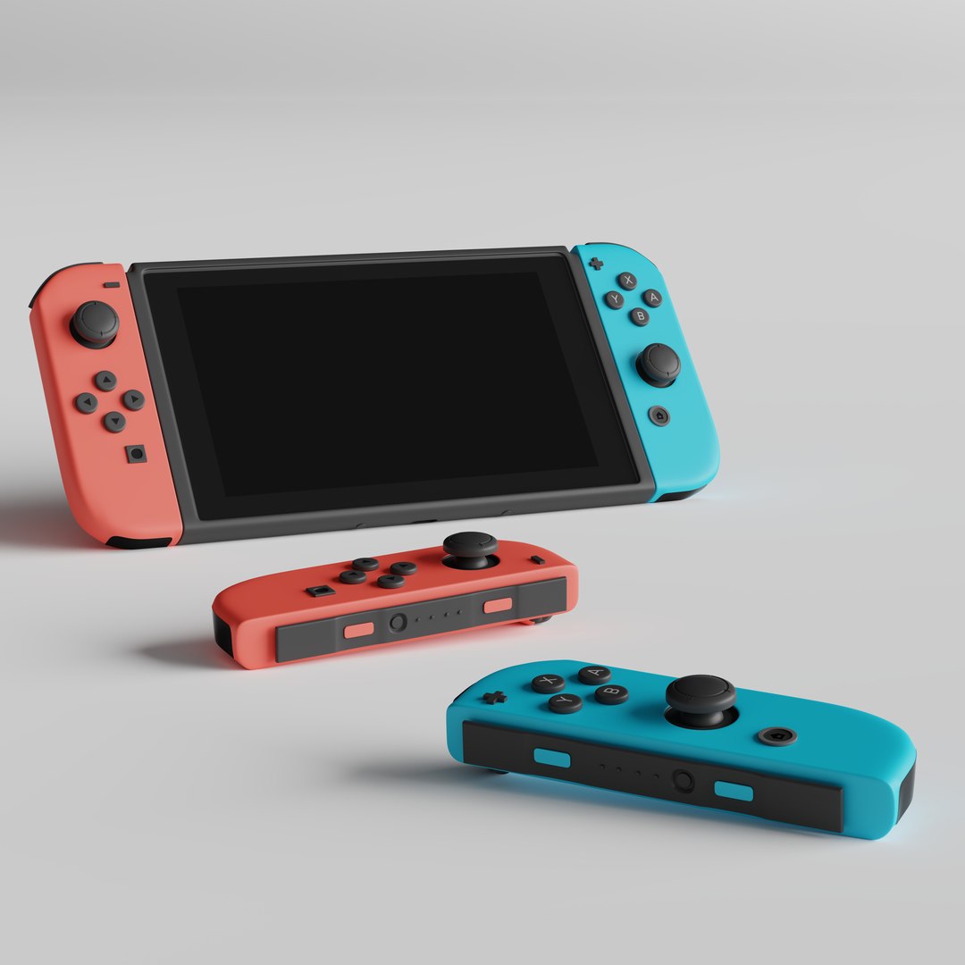 Nintendo switch joycons 3D model - TurboSquid 1621595
