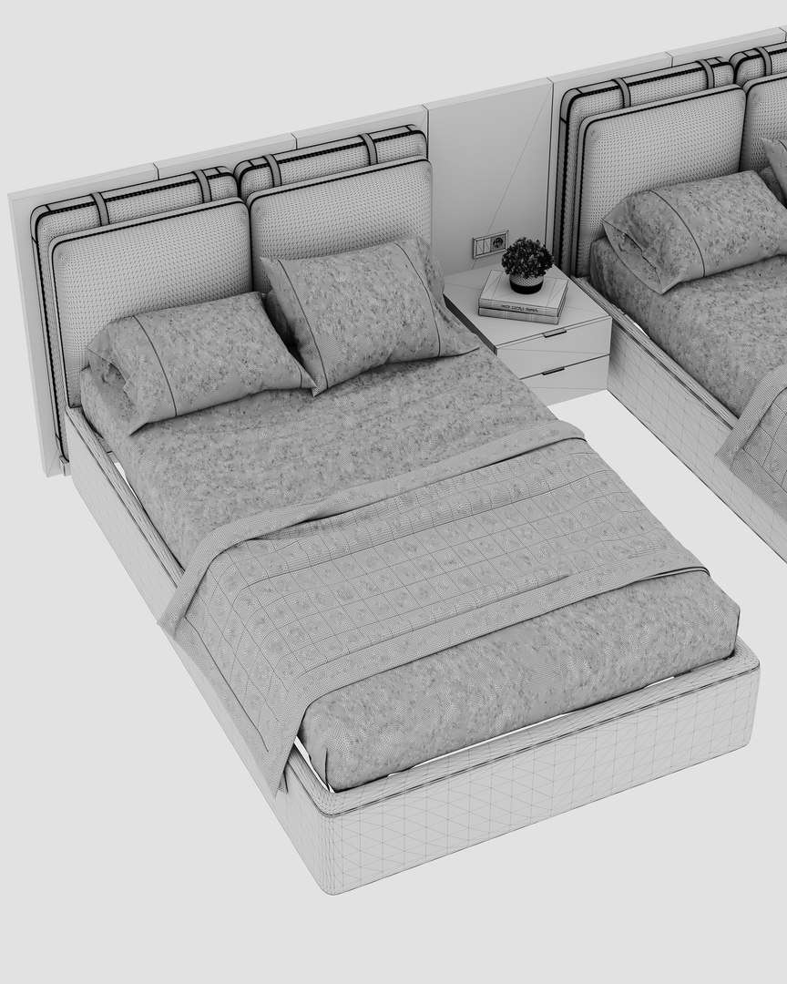 3D Single Bed 30 Model - TurboSquid 2286992