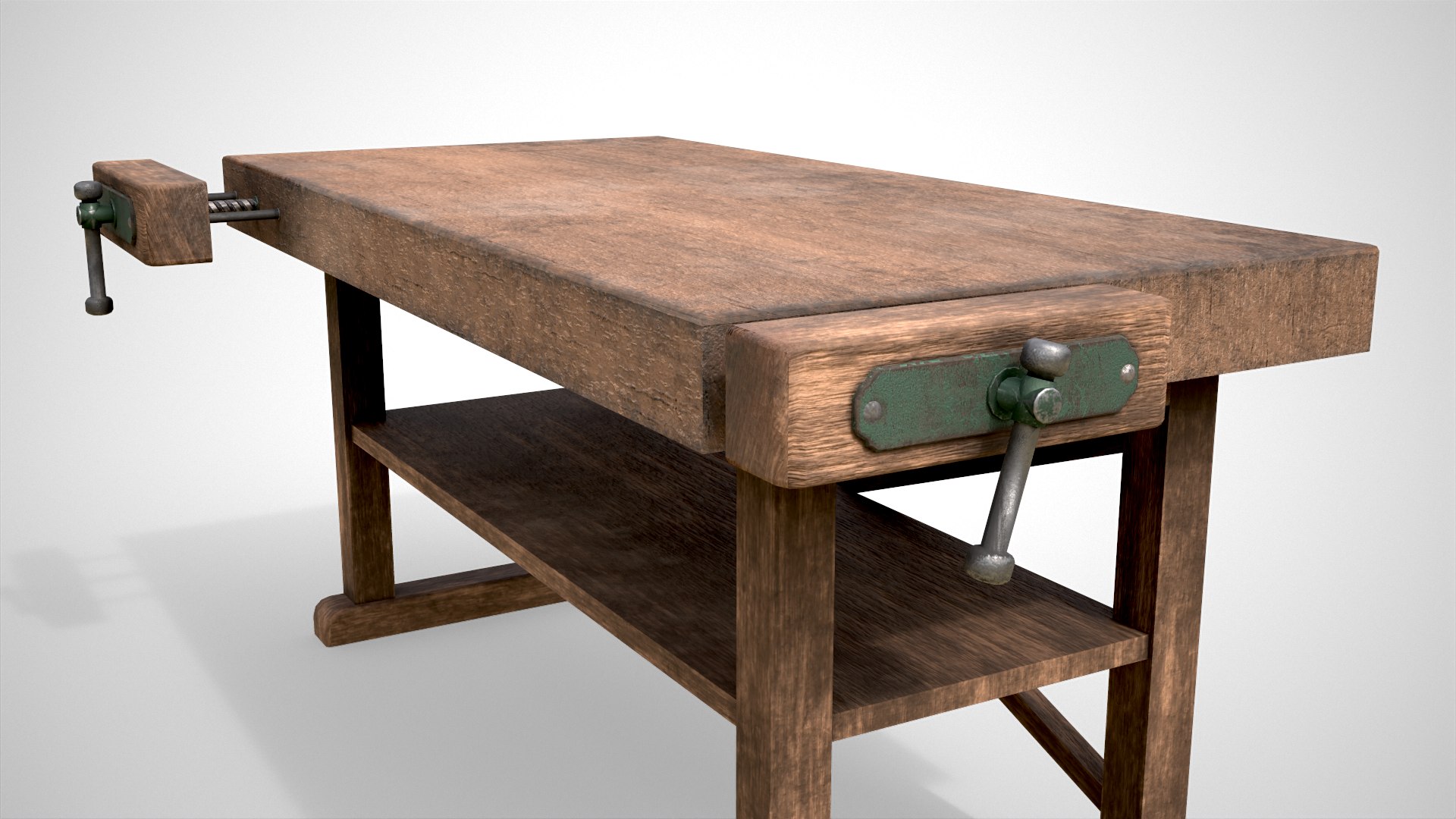 3D Model Wood Workbench - TurboSquid 1927145