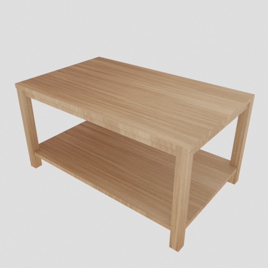 3D Wooden coffee table - TurboSquid 2083077