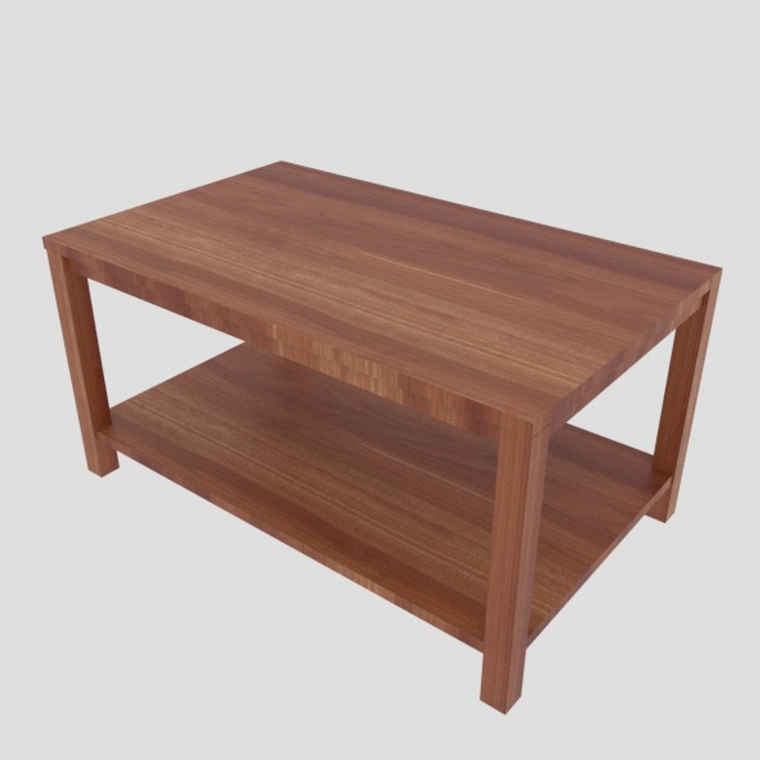 3D Wooden coffee table - TurboSquid 2083077