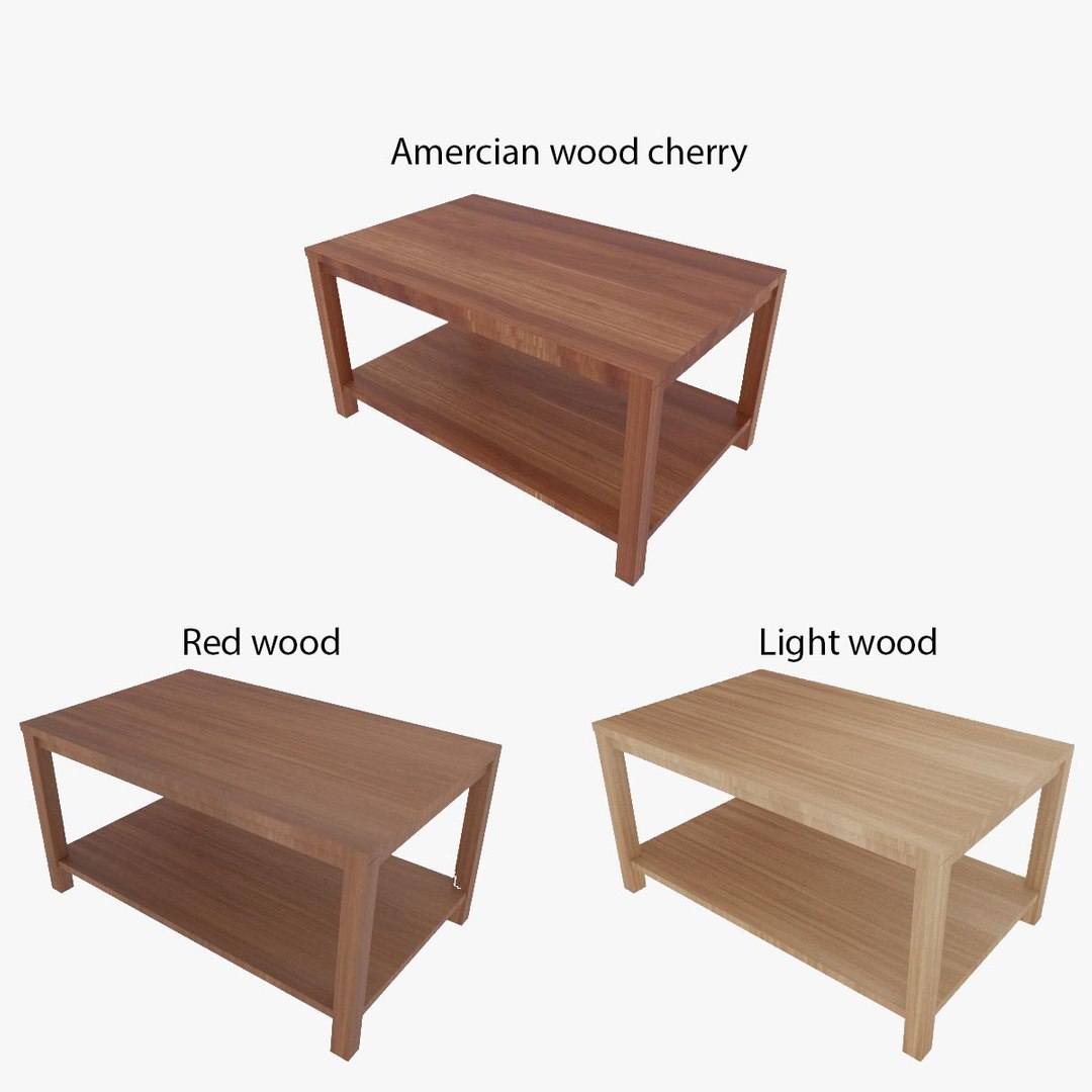 3D Wooden coffee table - TurboSquid 2083077