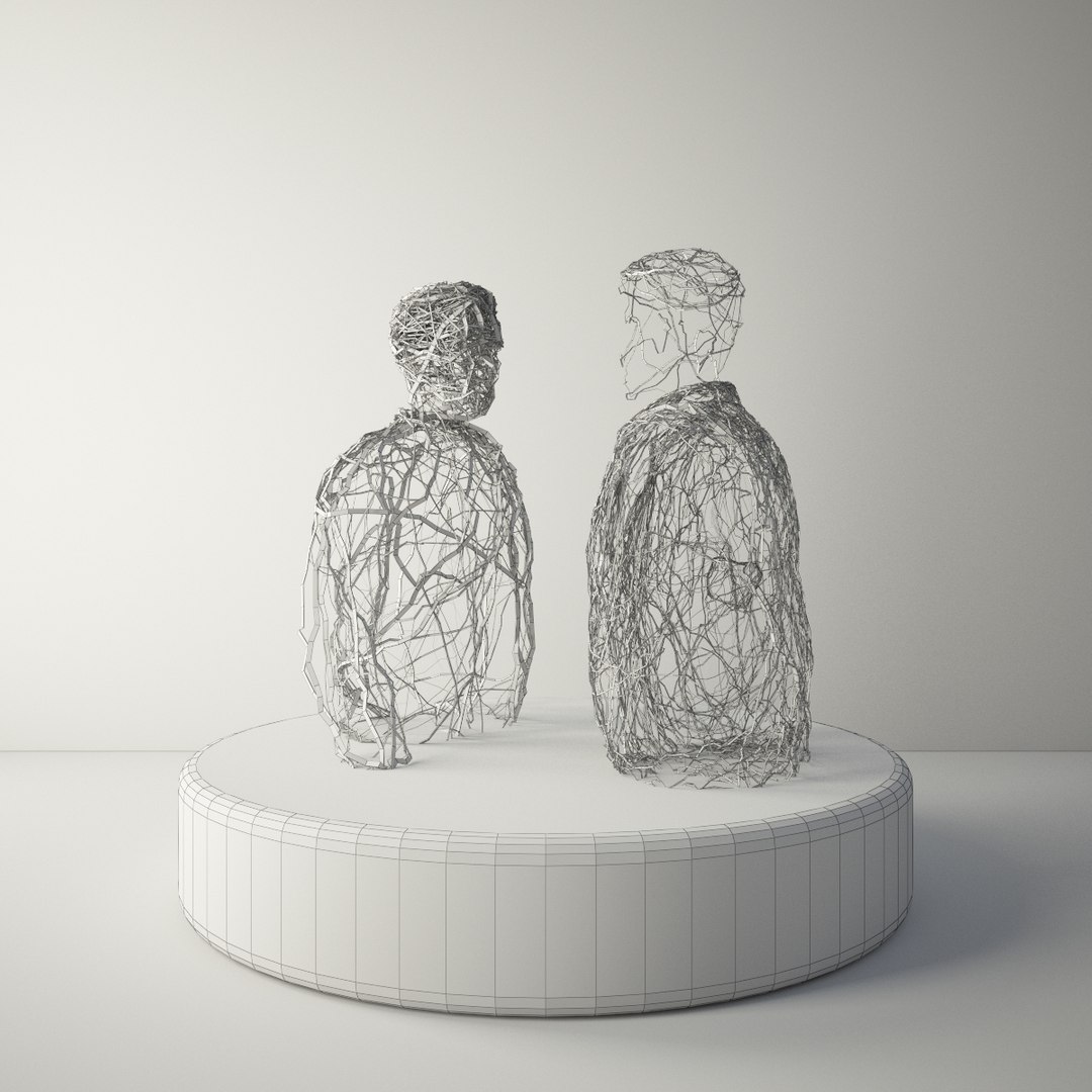 3d model custom public sculpture human