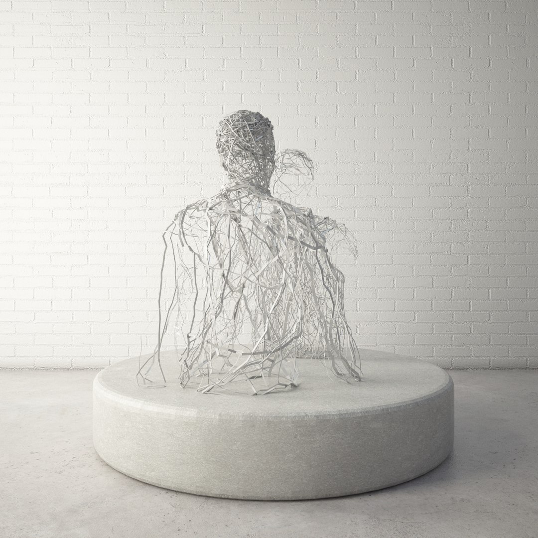 3d model custom public sculpture human