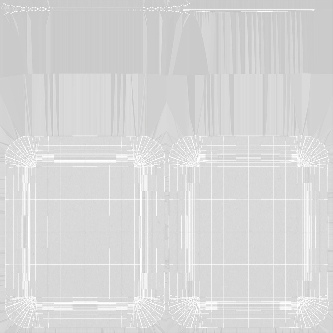 3D White Rectangle Paper Plate - TurboSquid 2078074