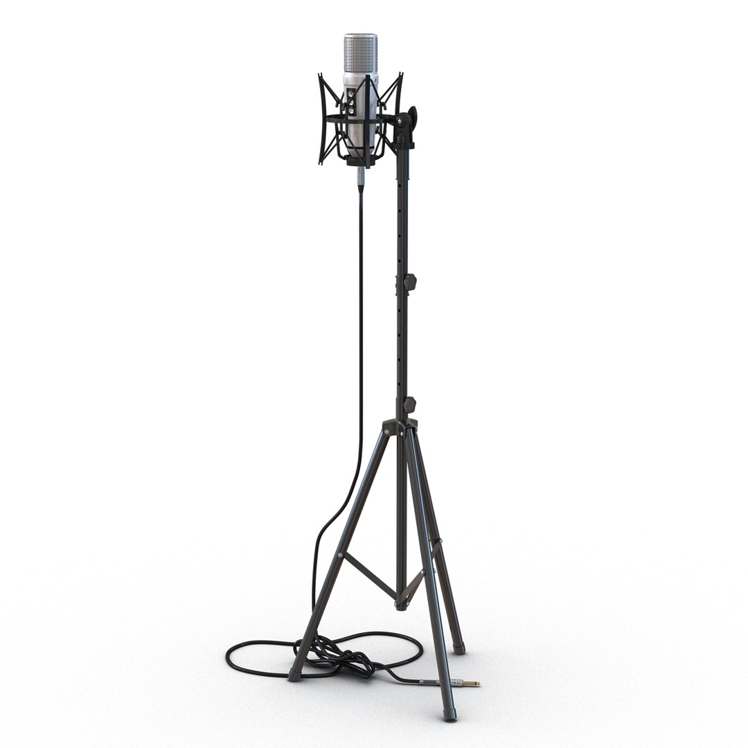 3d Studio Microphone Stand 2