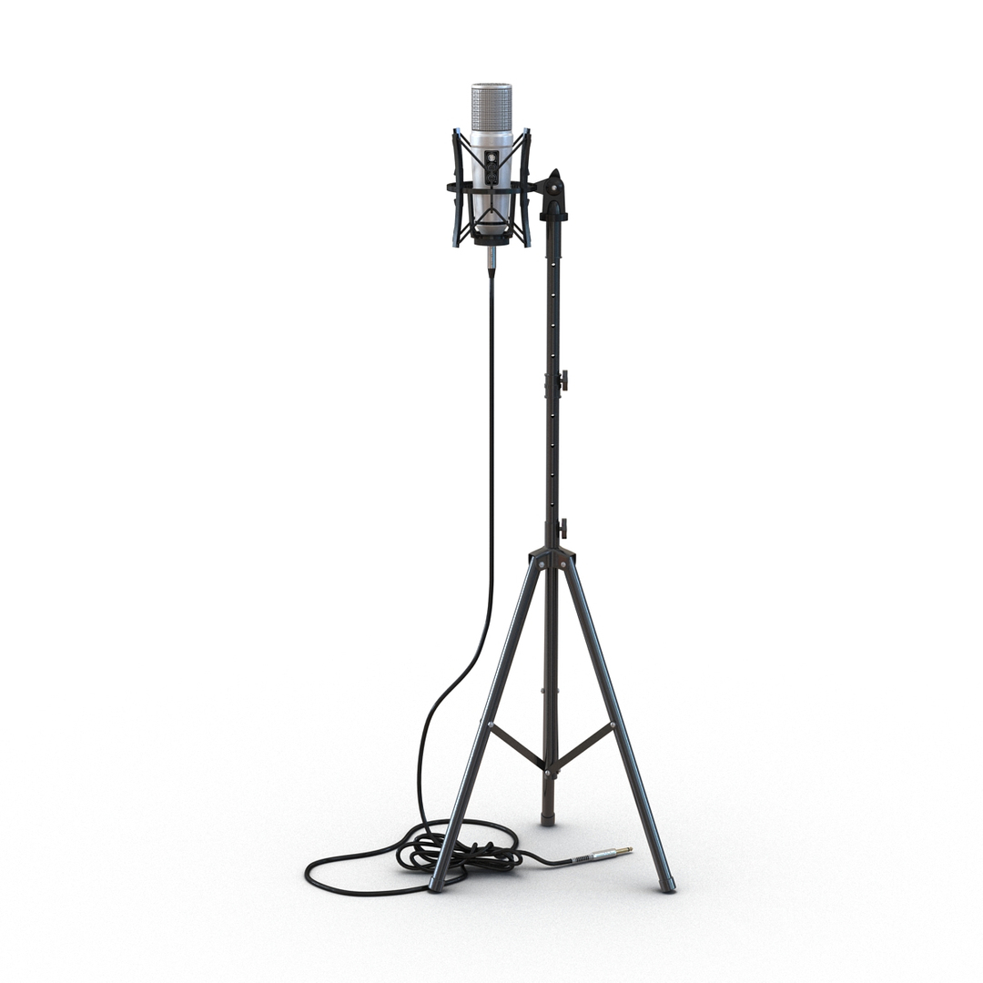 3d Studio Microphone Stand 2