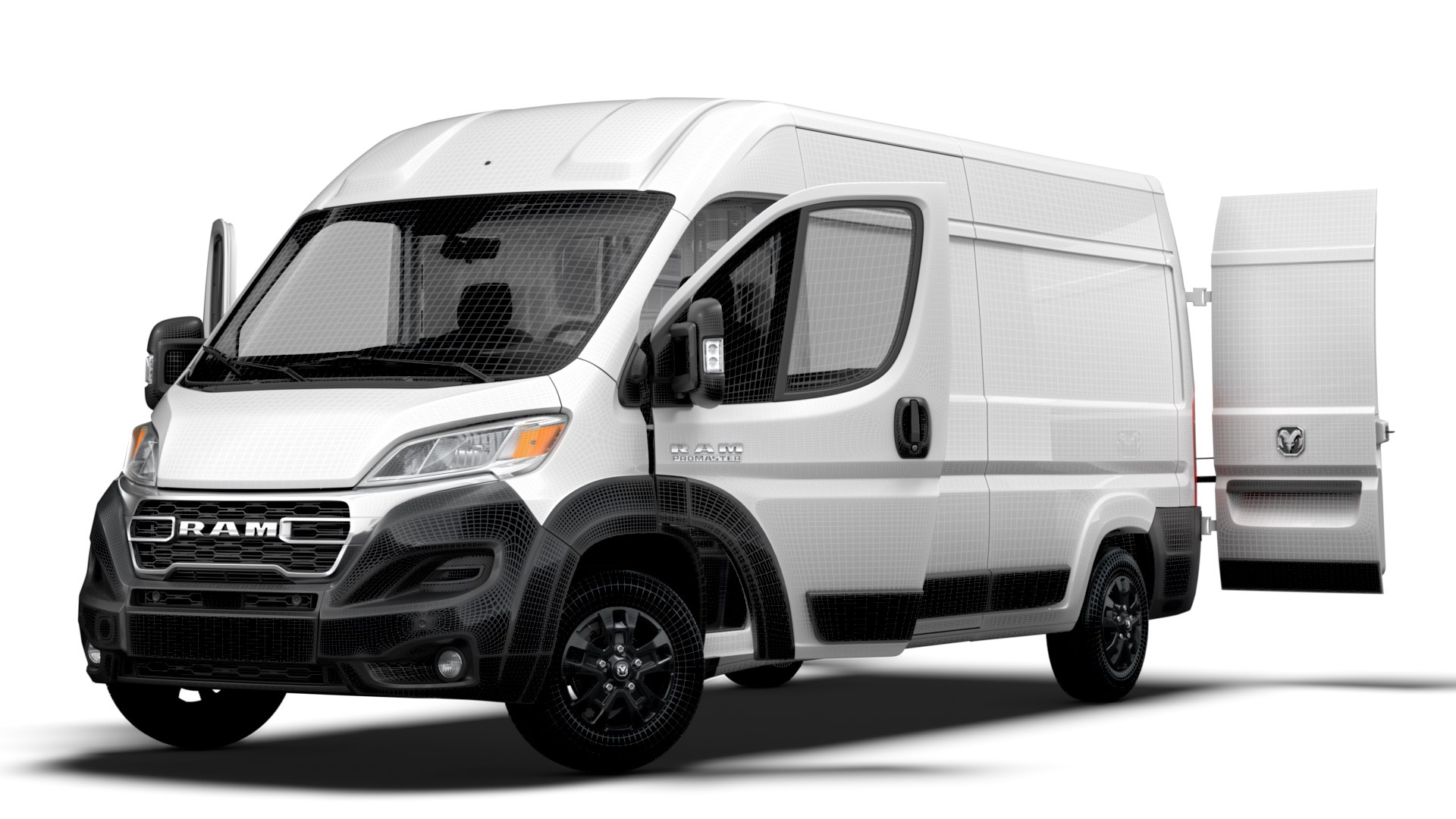 3D RAM Promaster Van L3H2 HQInterior2023 - TurboSquid 2149521