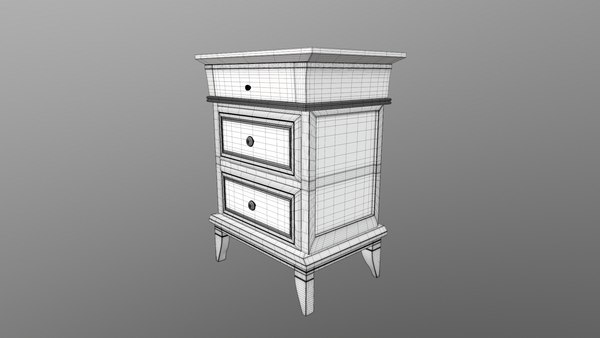 3D Bed Side Table - TurboSquid 1945827