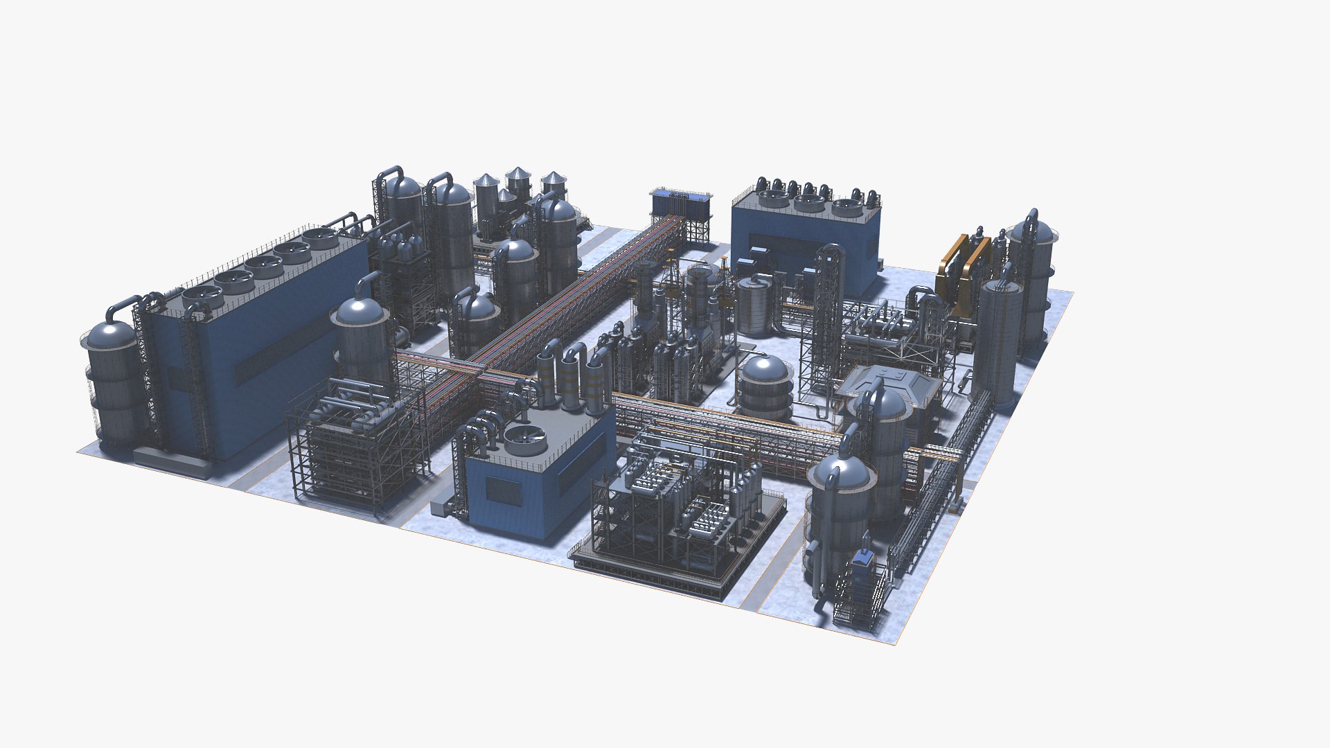 3D Model 4-Industrial Area Set -09 - TurboSquid 2037030