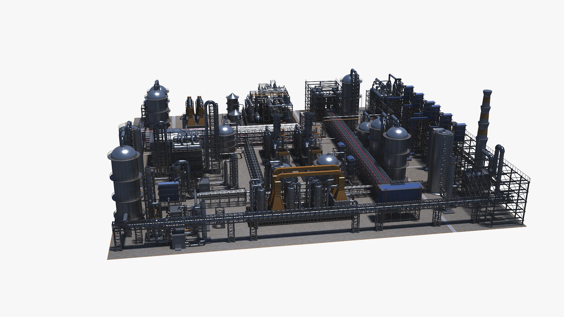 3D Model 4-Industrial Area Set -09 - TurboSquid 2037030