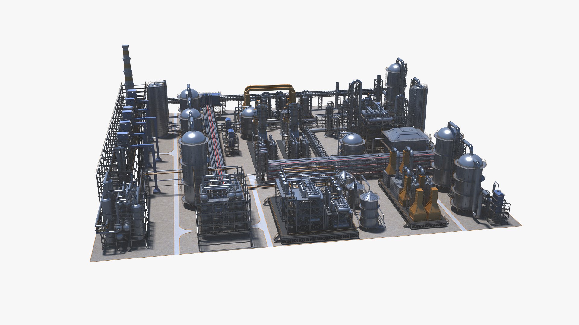 3D Model 4-Industrial Area Set -09 - TurboSquid 2037030