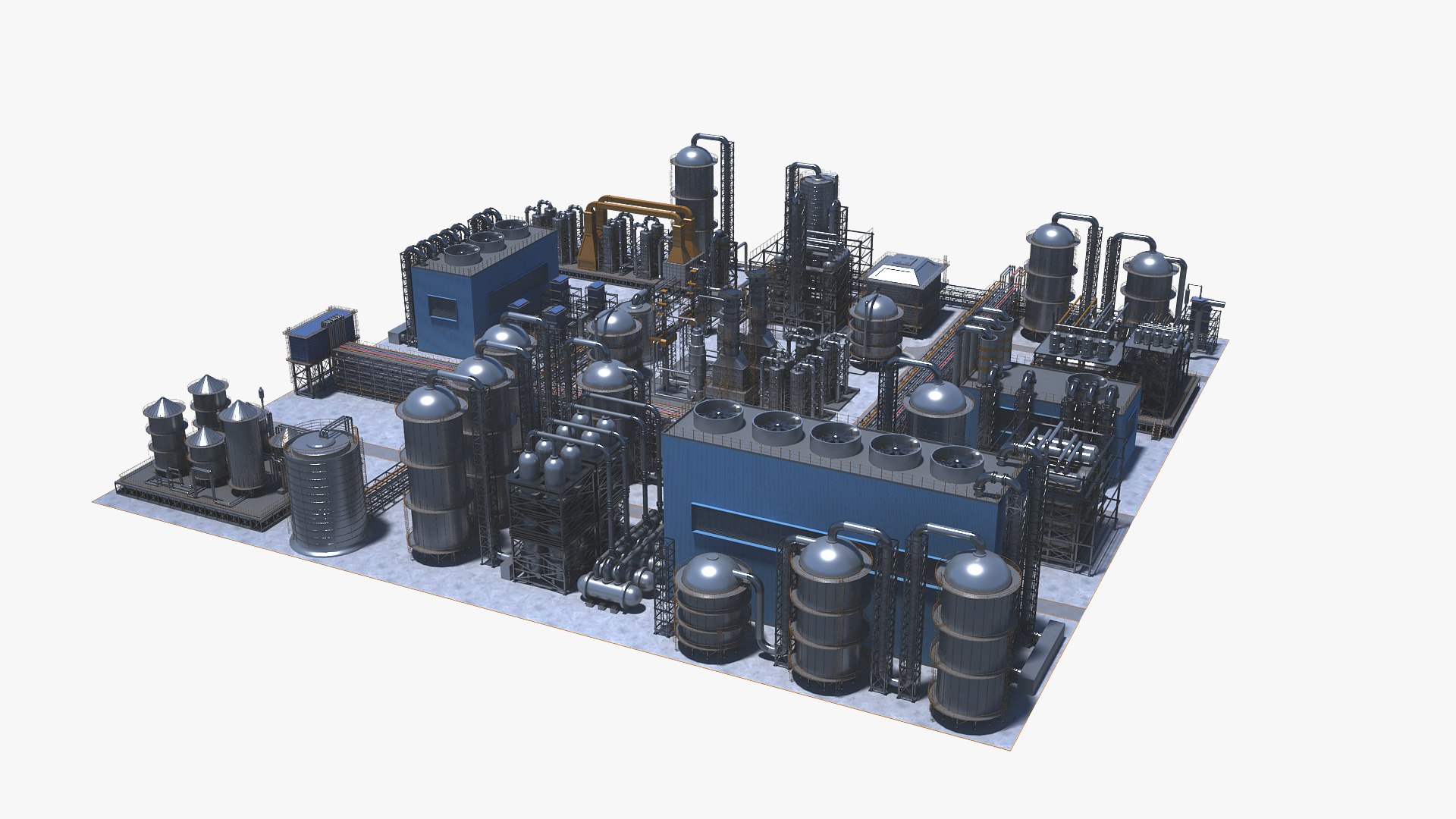 3D Model 4-Industrial Area Set -09 - TurboSquid 2037030