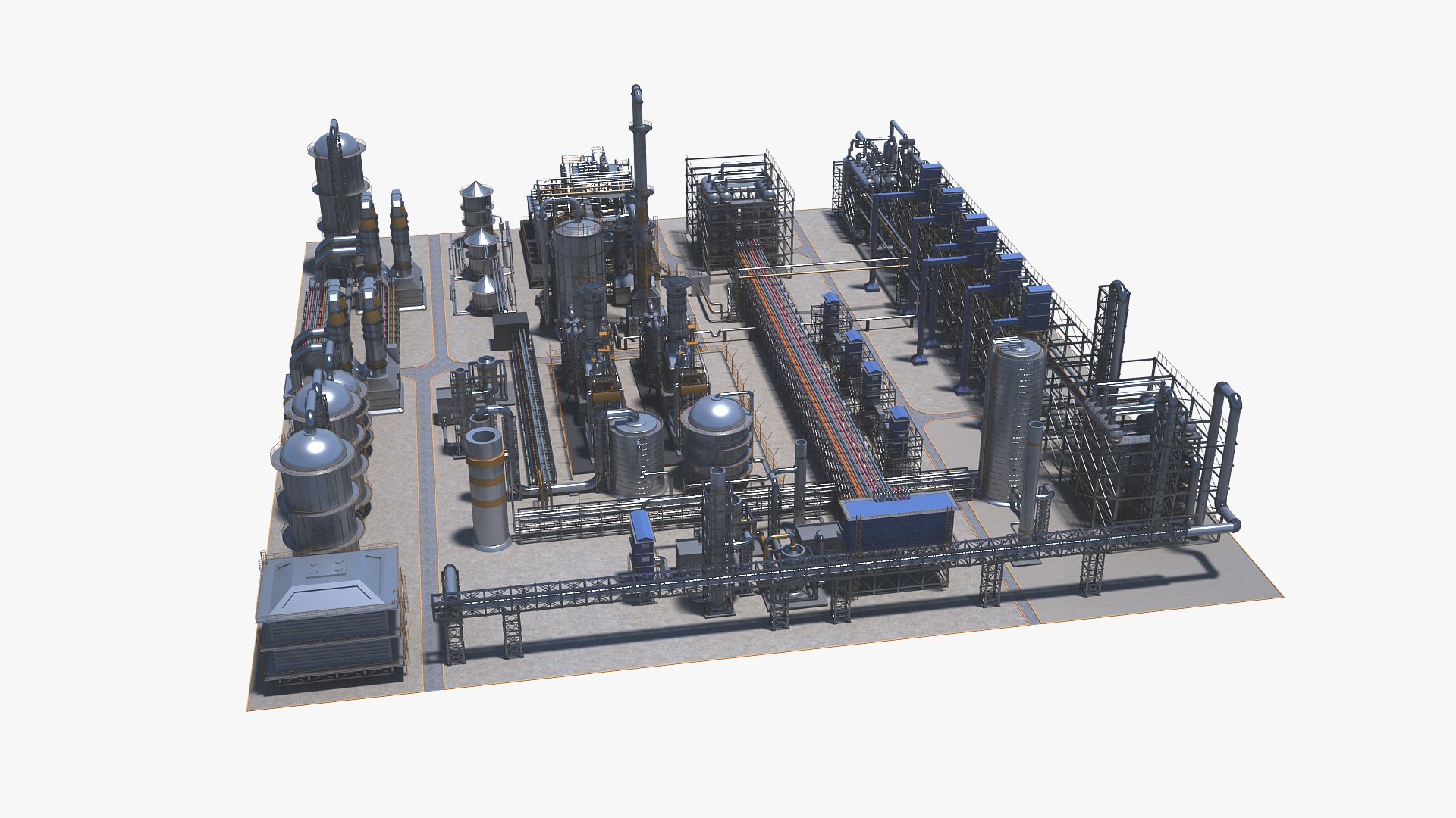 3D Model 4-Industrial Area Set -09 - TurboSquid 2037030
