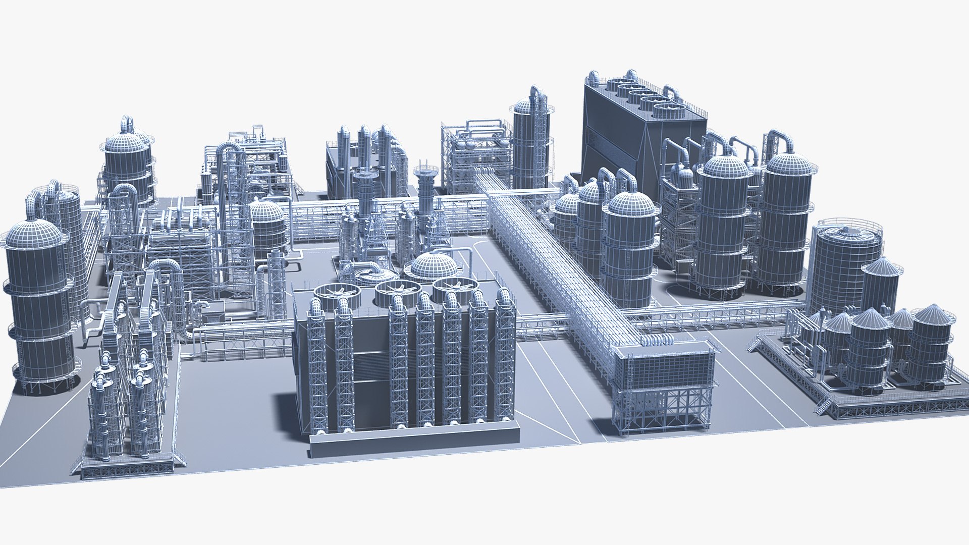 3D Model 4-Industrial Area Set -09 - TurboSquid 2037030