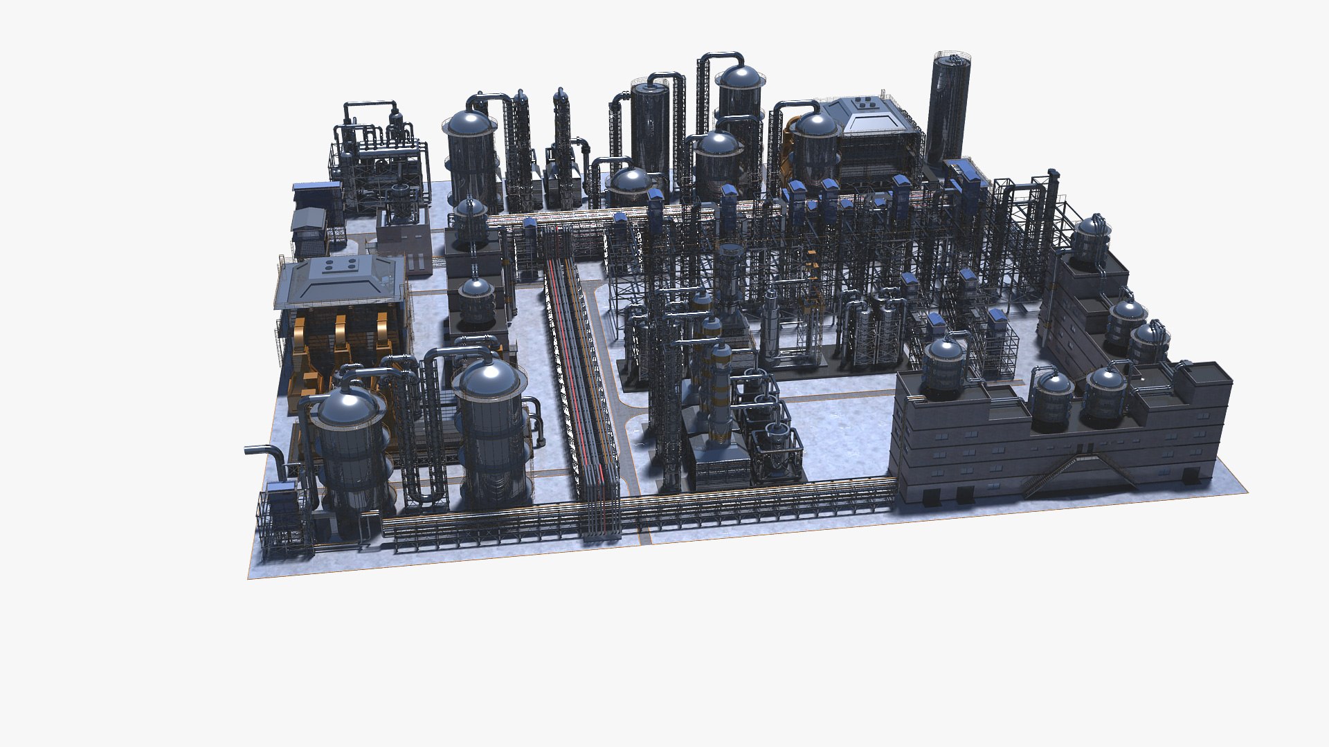 3D Model 4-Industrial Area Set -09 - TurboSquid 2037030