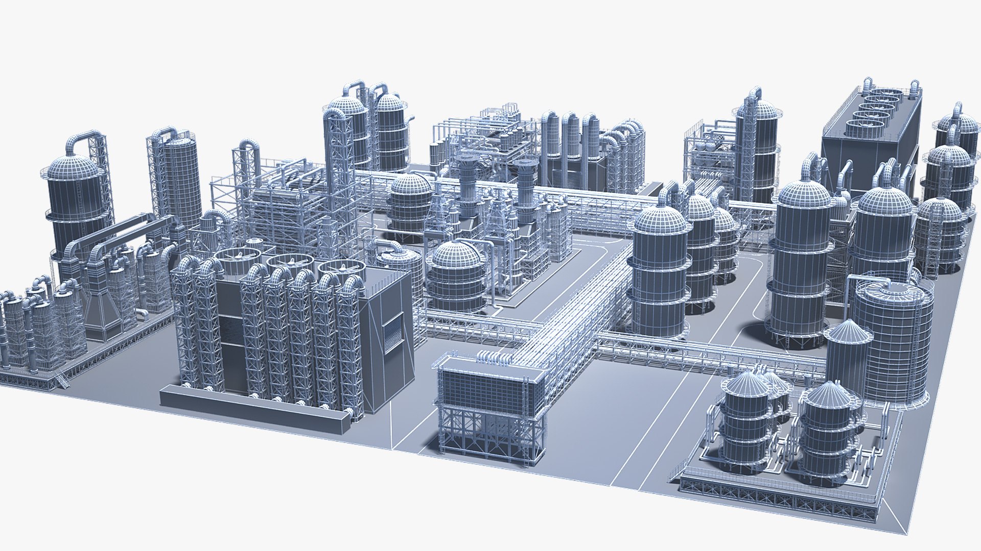 3D Model 4-Industrial Area Set -09 - TurboSquid 2037030