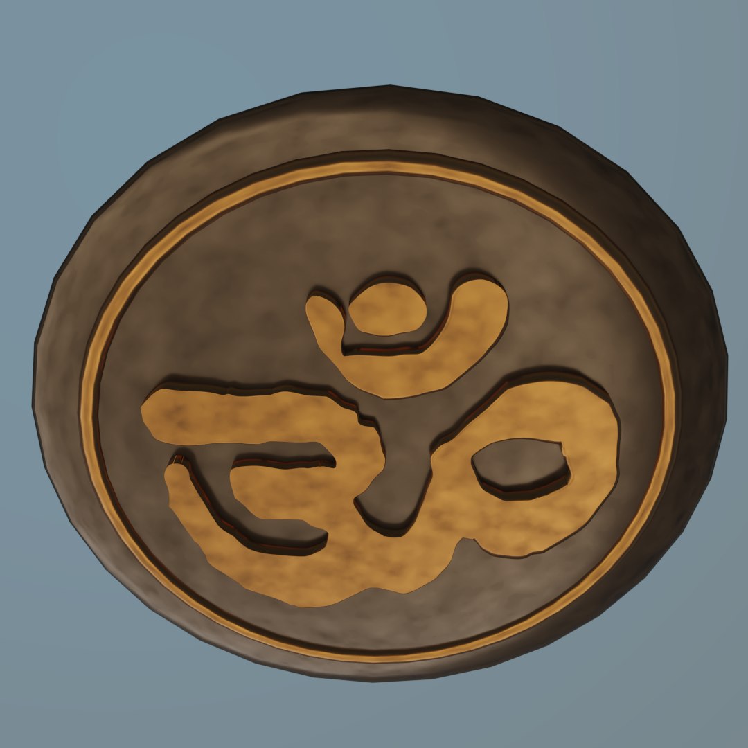 3D Symbol Aum Om - TurboSquid 1263962