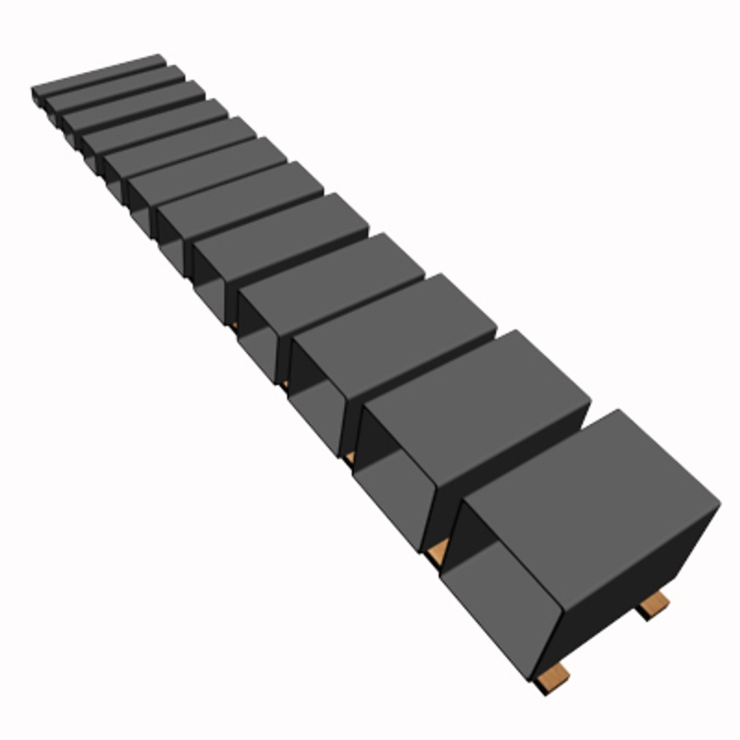 3 Wall Square Tube 3d Model