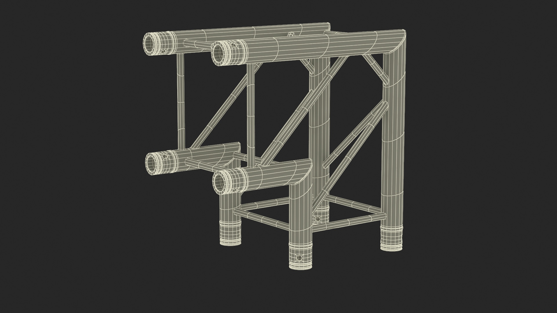Corner Square Truss Modular 3D Model - TurboSquid 2269710