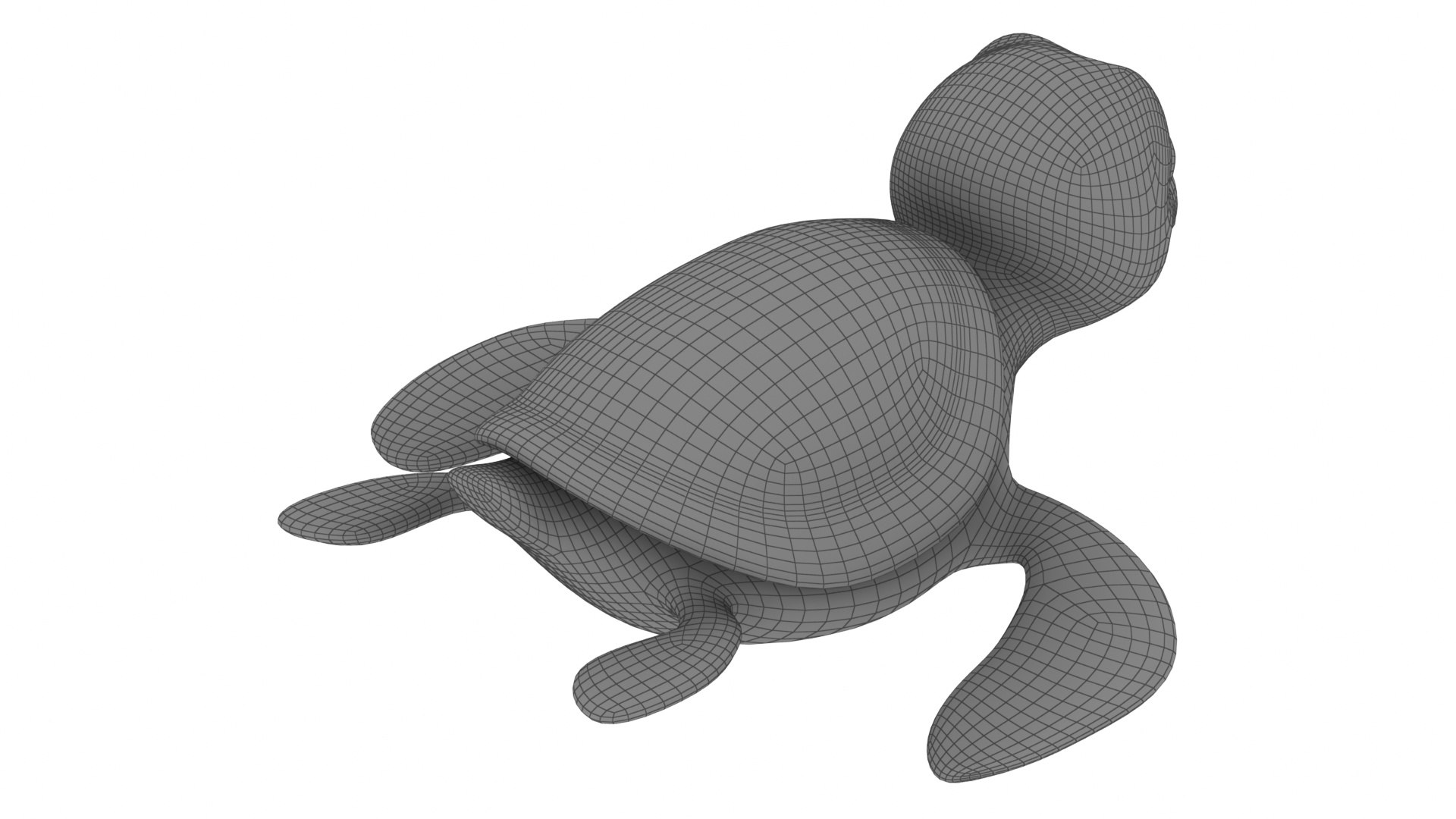 3D Cartoon Sea Turtle - TurboSquid 2069884