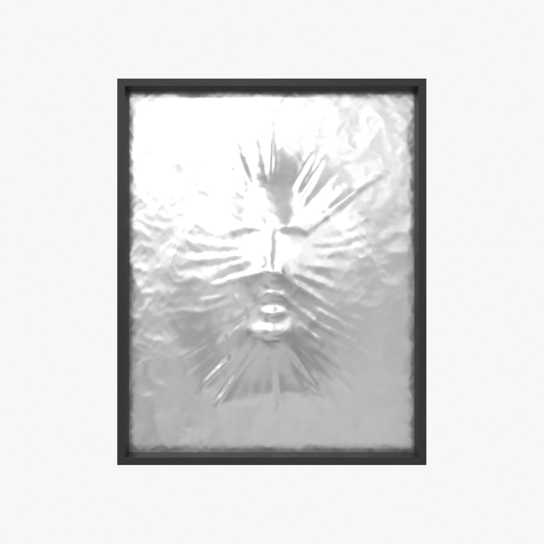 3d Model Of Art Object Composition Face