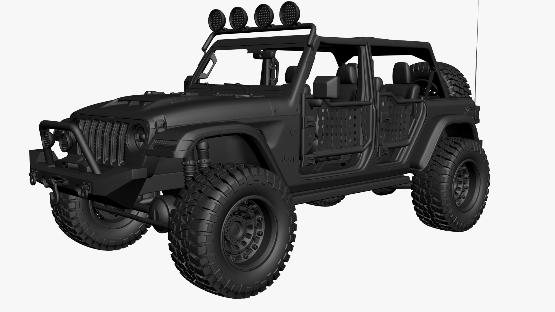 Jeep Wrangler Rubicon 392 Custom Model - TurboSquid 1802310