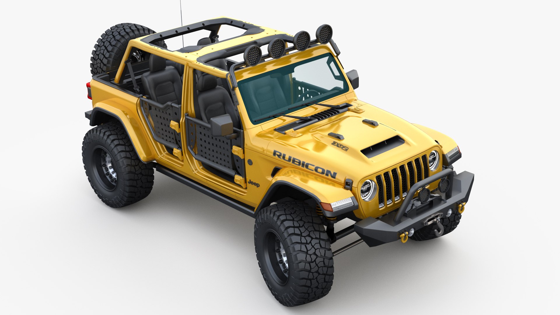 Jeep Wrangler Rubicon 392 Custom Model - TurboSquid 1802310